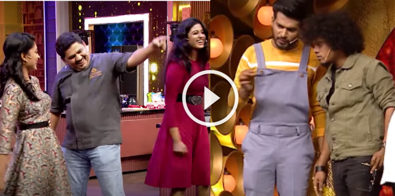 "மெழுகு டாலு நீ" பாட்லுக்கு ரோஷ்ணி, அம்மு அபிராமியுடன் குத்தாட்டம் ...